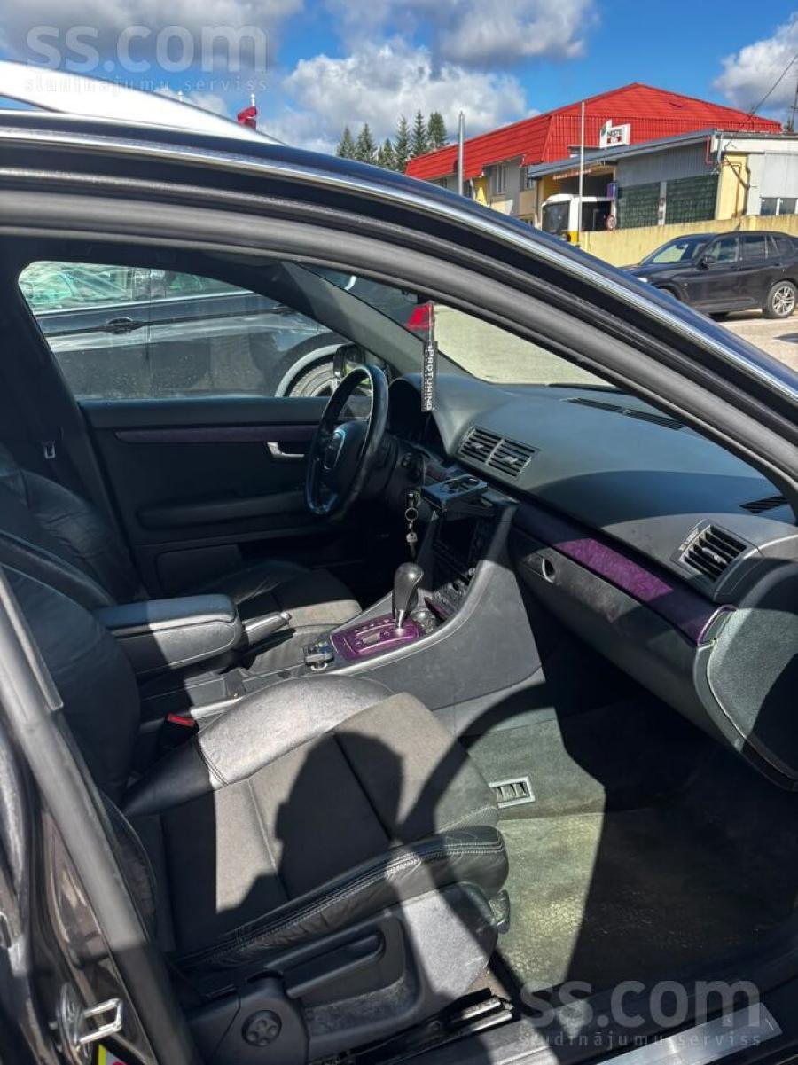 Grey Audi A4 2007 in Jelgava, with an engine capacity of 2.70 L and mileage of 363 thousand km for 2650 €, photo 8 on AUTOMOTO.COM.LV