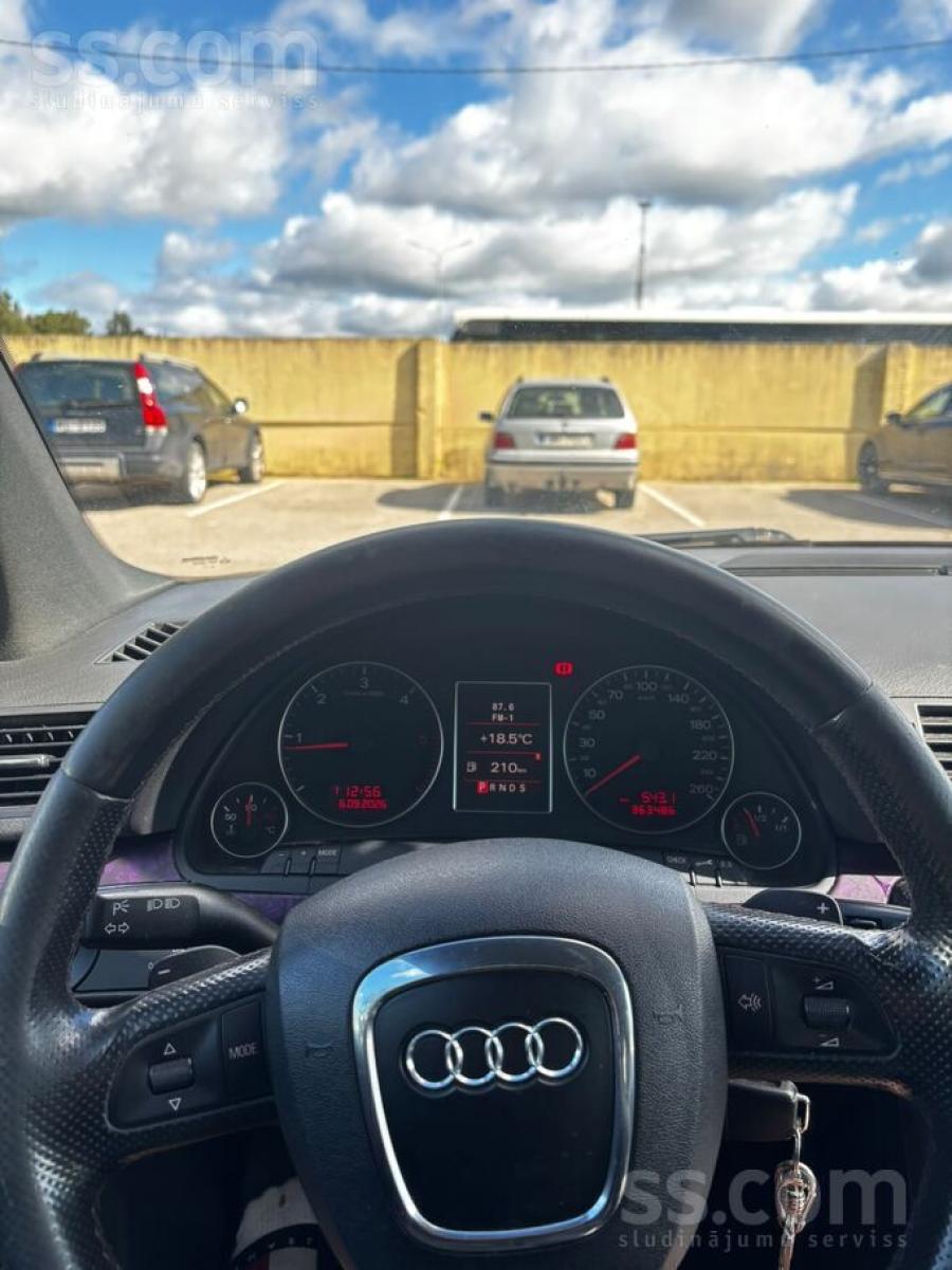 Grey Audi A4 2007 in Jelgava, with an engine capacity of 2.70 L and mileage of 363 thousand km for 2650 €, photo 12 on AUTOMOTO.COM.LV