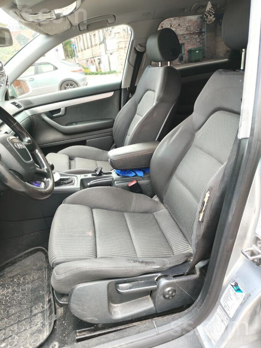 Grey Audi A4 2007 in Kuldiga, with an engine capacity of 2.00 L and mileage of 355 thousand km for 1600 €, photo 10 on AUTOMOTO.COM.LV