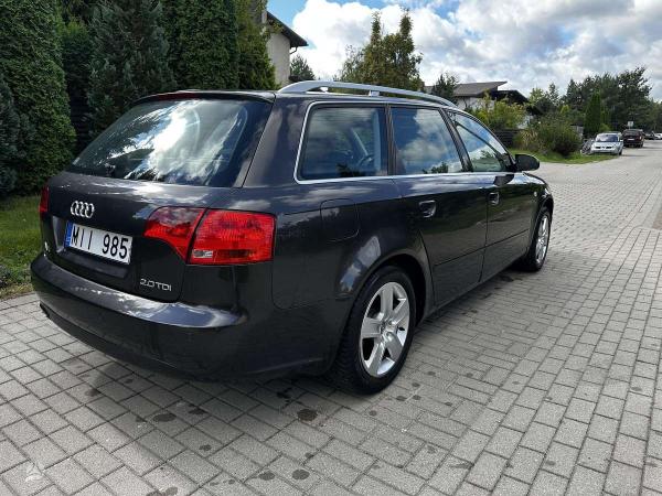 Grey Audi A4 2007 in Vilnius, with an engine capacity of 1.99 L and mileage of 270 thousand km for 3000 €, photo 6 on AUTOMOTO.COM.LV