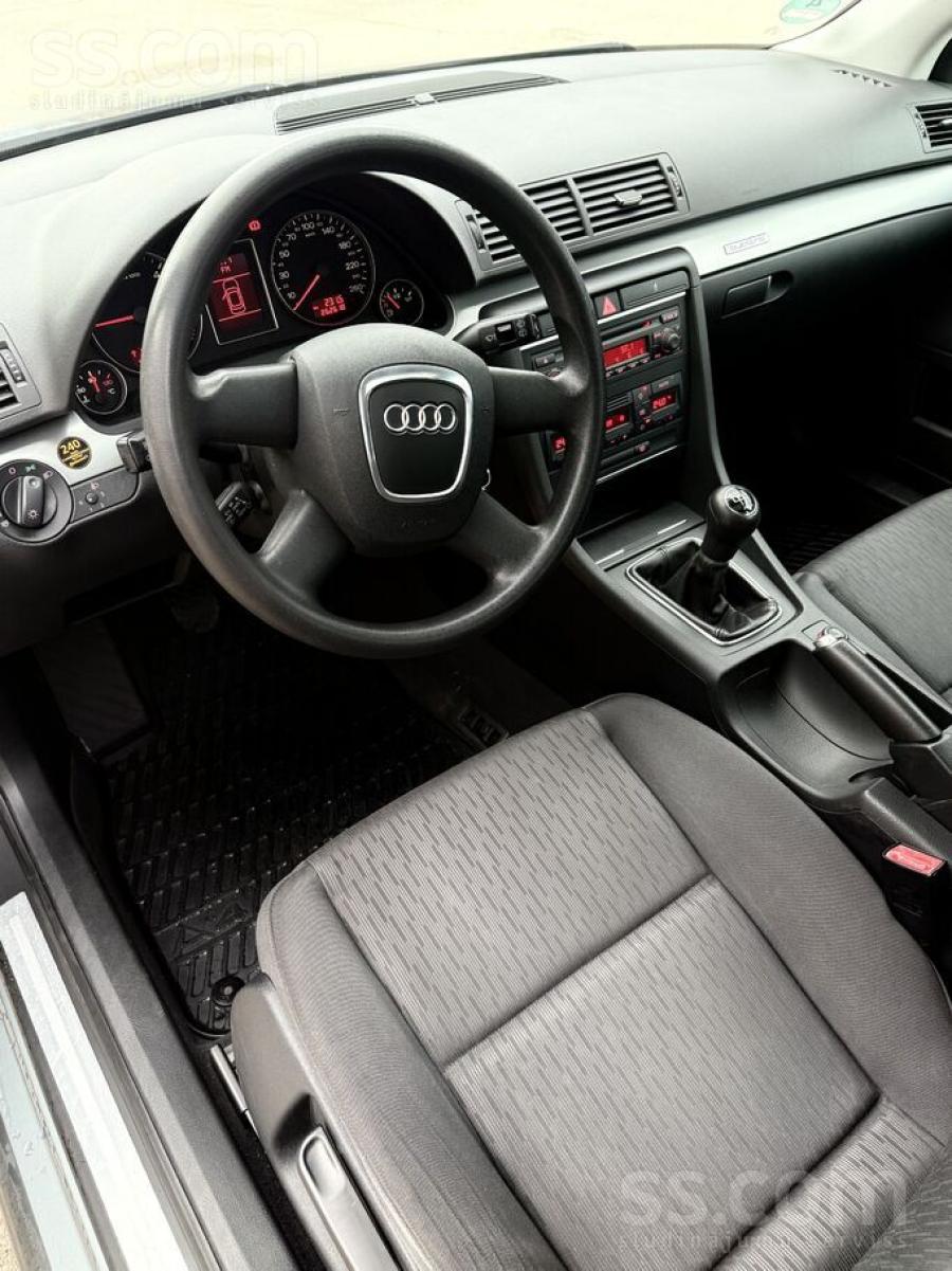 Pelēks Audi A4 2007 Ludza, ar dzinēja tilpumu 2.00 L un nobraukumu 262 tūkst. km par 4340 €, foto 10 vietnē AUTOMOTO.COM.LV
