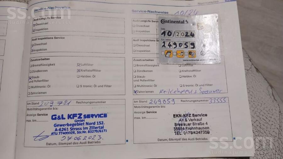 Серый Ауди А4 2007 в Огре, объемом двигателя 1.90 л и пробегом 286 тыс. км за 2850 €, фото 15 на AUTOMOTO.COM.LV