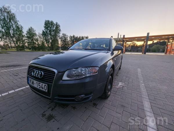 Audi A4 2007 in Jelgava on AUTOMOTO.COM.LV Grey Audi A4 2007 in Jelgava, with an engine capacity of 2.00 L and mileage of 370 thousand km for 1500 €, photo 1 on AUTOMOTO.COM.LV