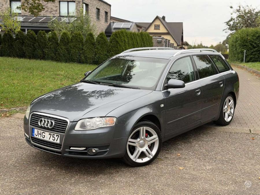 Grey Audi A4 2007 in Vilnius, with an engine capacity of 1.99 L and mileage of 275 thousand km for 3500 €, photo 1 on AUTOMOTO.COM.LV