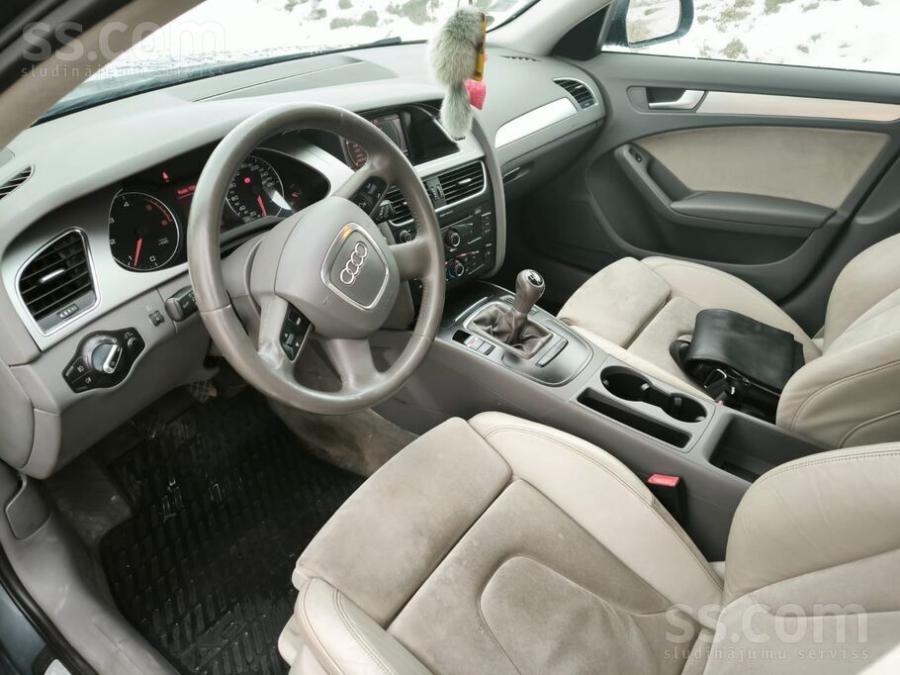 Pelēks Audi A4 2008 Jelgava, ar dzinēja tilpumu 2.00 L un nobraukumu 306 tūkst. km par 5950 €, foto 6 vietnē AUTOMOTO.COM.LV