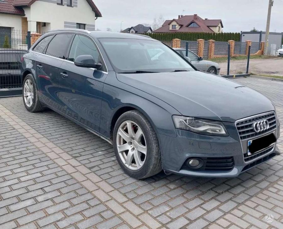 Pelēks Audi A4 2008 Viļņa, ar dzinēja tilpumu 2.00 L un nobraukumu 295 tūkst. km par 3300 €, foto 1 vietnē AUTOMOTO.COM.LV