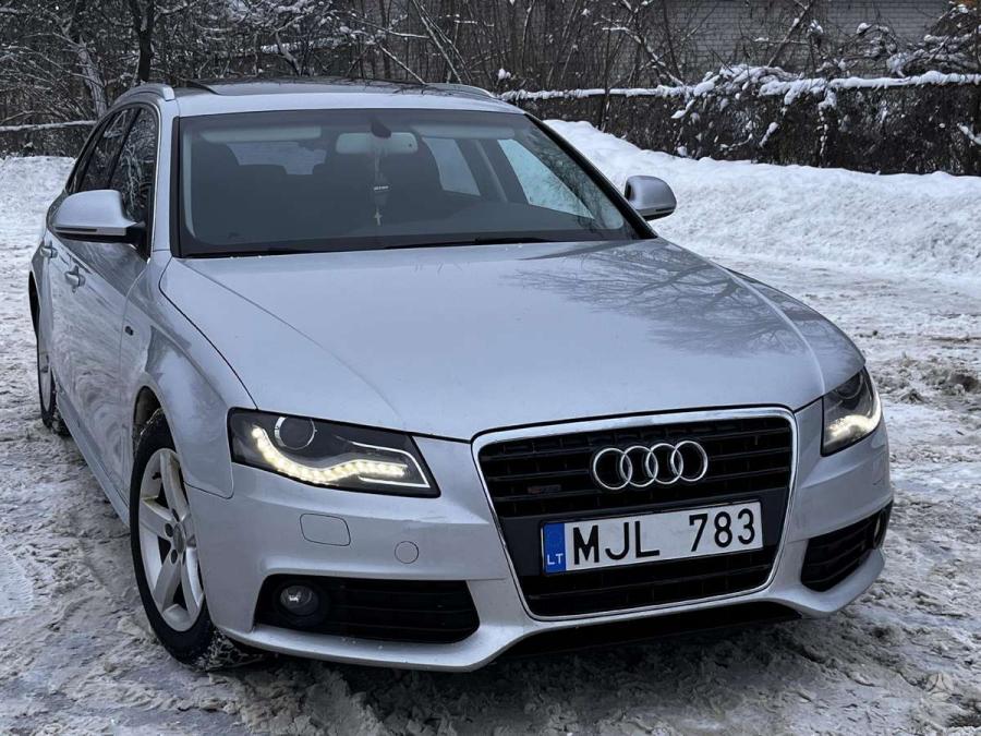 Grey Audi A4 2008 in Ukmerge, with an engine capacity of 1.97 L and mileage of 352 thousand km for 4800 €, photo 6 on AUTOMOTO.COM.LV
