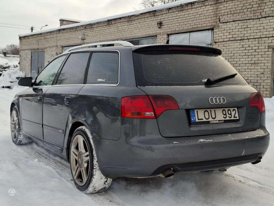 Grey Audi A4 2008 in Silute, with an engine capacity of 1.97 L and mileage of 260 thousand km for 1250 €, photo 5 on AUTOMOTO.COM.LV