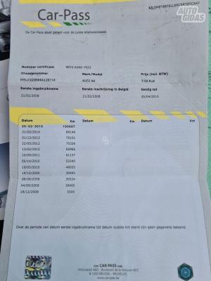 Серый Ауди А4 2008 в Шилуте, объемом двигателя 1.90 л и пробегом 212 тыс. км за 3499 €, фото 24 на AUTOMOTO.COM.LV