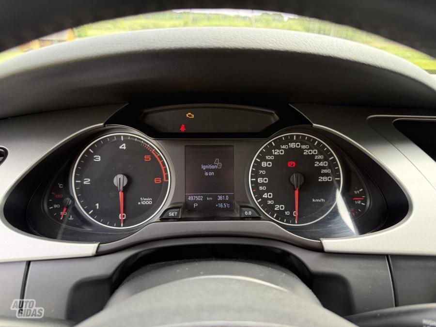 Grey Audi A4 2008 in Vilnius, with an engine capacity of 2.00 L and mileage of 498 thousand km for 3500 €, photo 19 on AUTOMOTO.COM.LV