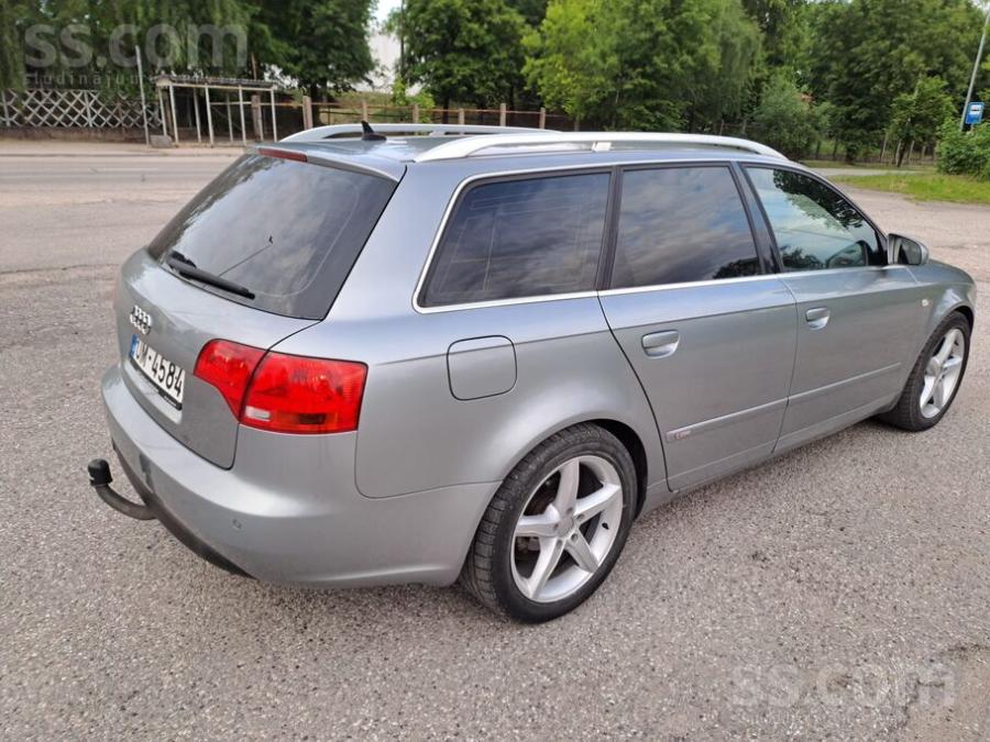Pelēks Audi A4 2008 Daugavpils, ar dzinēja tilpumu 2.00 L un nobraukumu 256 tūkst. km par 4450 €, foto 6 vietnē AUTOMOTO.COM.LV