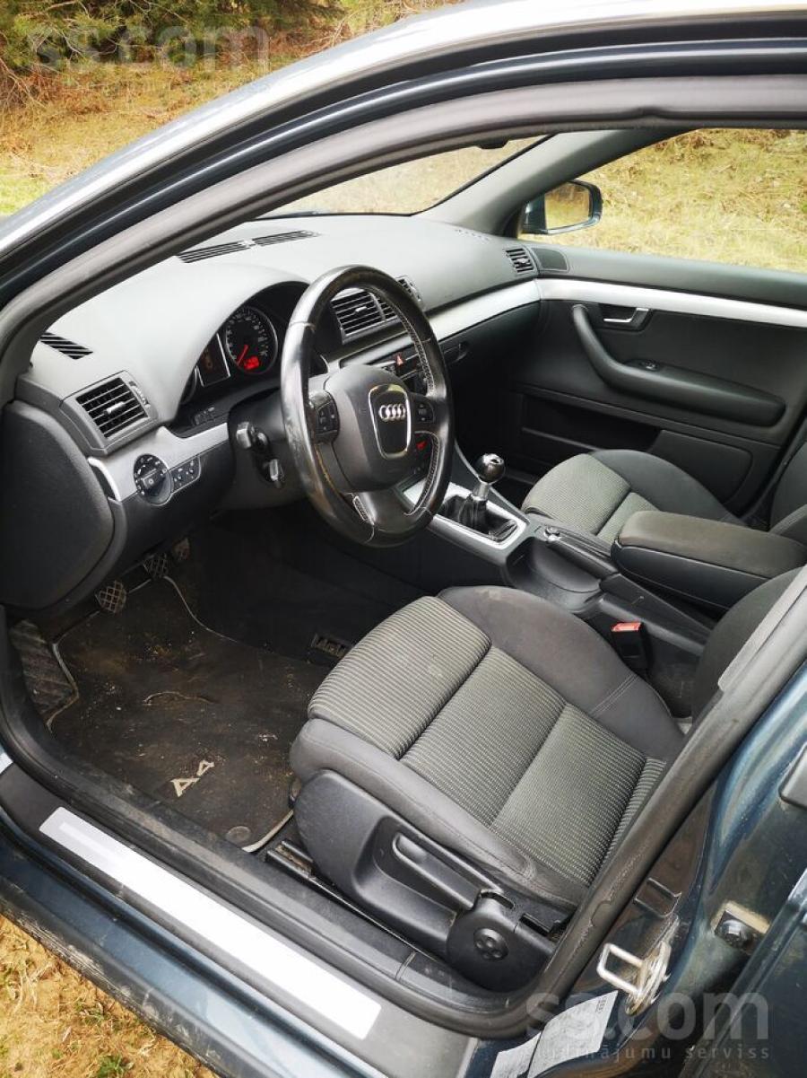 Grey Audi A4 2008 in Riga, with an engine capacity of 2.00 L and mileage of 239 thousand km for 4000 €, photo 8 on AUTOMOTO.COM.LV