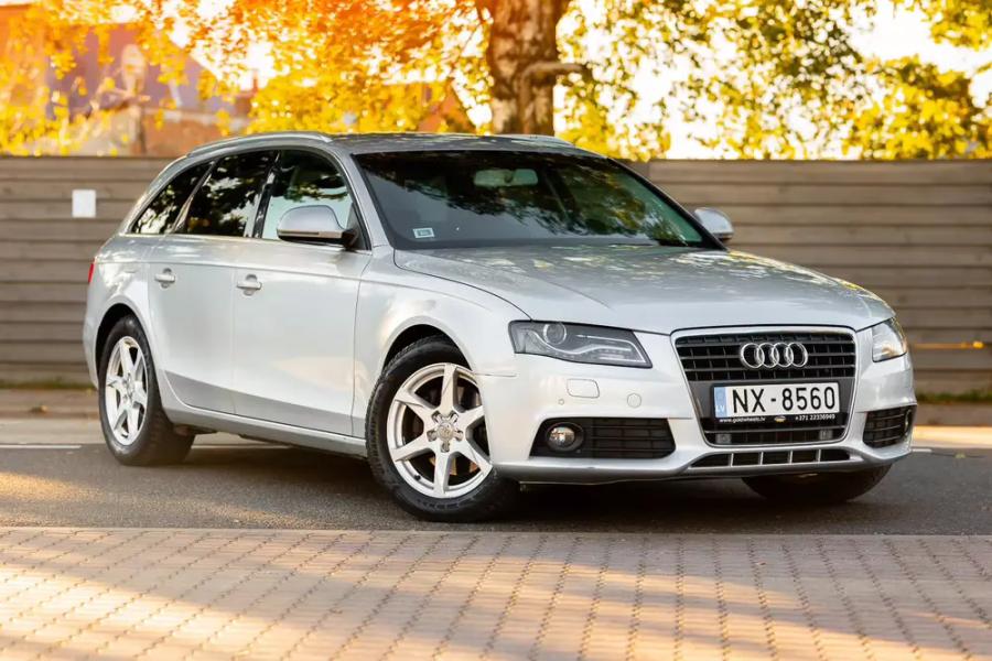 Grey Audi A4 2008 in Jelgava, with an engine capacity of 2.00 L and mileage of 333 thousand km for 2800 €, photo 3 on AUTOMOTO.COM.LV