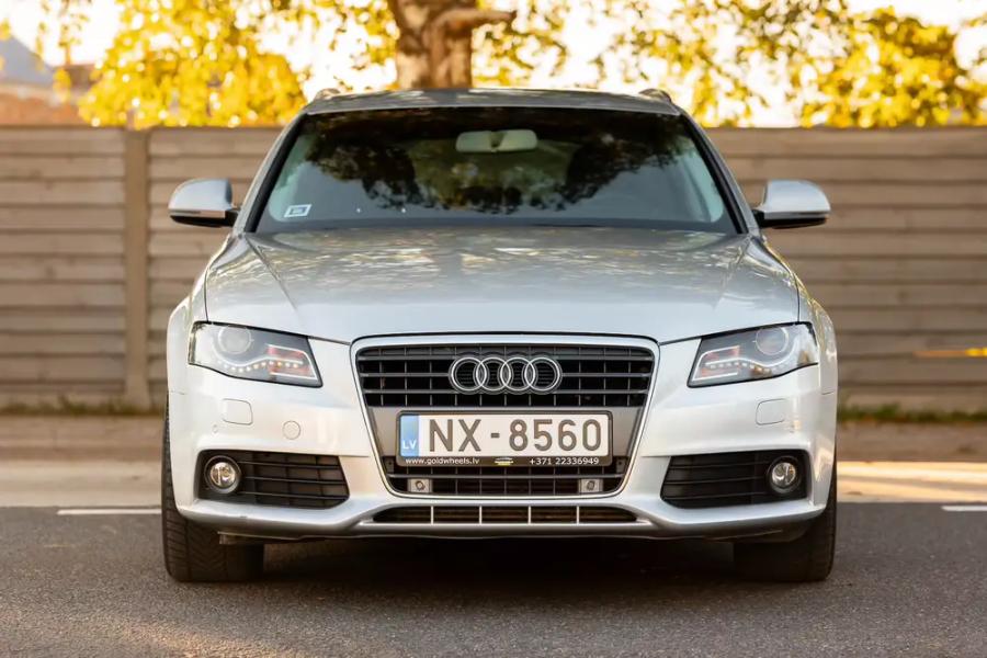 Grey Audi A4 2008 in Jelgava, with an engine capacity of 2.00 L and mileage of 333 thousand km for 2800 €, photo 4 on AUTOMOTO.COM.LV