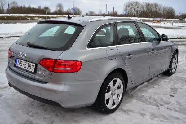 Grey Audi A4 2008 in Jekabpils, with an engine capacity of 2.00 L and mileage of 259 thousand km for 6900 €, photo 6 on AUTOMOTO.COM.LV