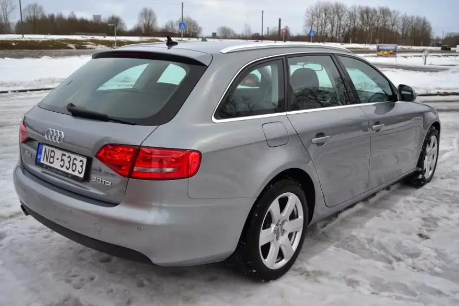Pelēks Audi A4 2008 Jēkabpils, ar dzinēja tilpumu 2.00 L un nobraukumu 259 tūkst. km par 6900 €, foto 7 vietnē AUTOMOTO.COM.LV