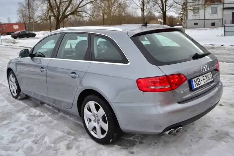 Pelēks Audi A4 2008 Jēkabpils, ar dzinēja tilpumu 2.00 L un nobraukumu 259 tūkst. km par 6900 €, foto 9 vietnē AUTOMOTO.COM.LV