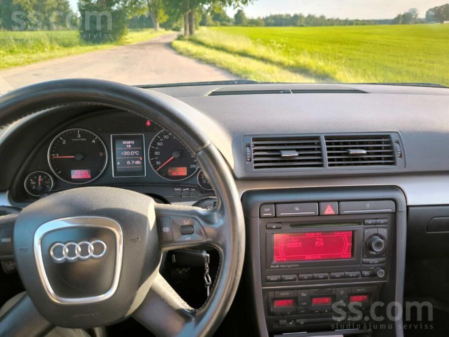 Pelēks Audi A4 2008 Rīga, ar dzinēja tilpumu 2.00 L un nobraukumu 361 tūkst. km par 3600 €, foto 8 vietnē AUTOMOTO.COM.LV