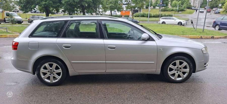 Grey Audi A4 2008 in Vilnius, with an engine capacity of 1.99 L and mileage of 341 thousand km for 1750 €, photo 7 on AUTOMOTO.COM.LV