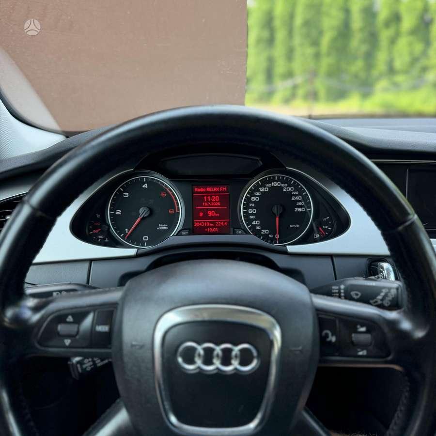 Pelēks Audi A4 2008 Kaišiadorys, ar dzinēja tilpumu 1.97 L un nobraukumu 304 tūkst. km par 4550 €, foto 38 vietnē AUTOMOTO.COM.LV