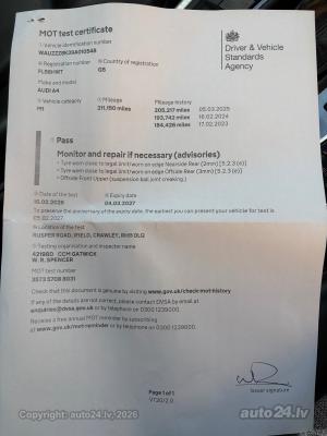 Серый Ауди А4 2008 в Таллин, объемом двигателя 2.00 л и пробегом 345 тыс. км за 2700 €, фото 12 на AUTOMOTO.COM.LV