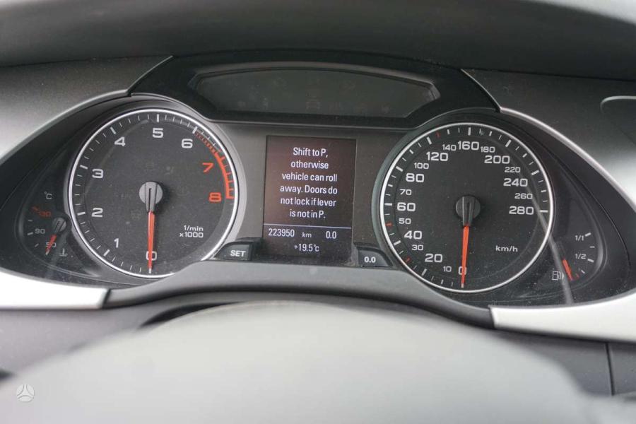 Grey Audi A4 2008 in Klaipeda, with an engine capacity of 1.80 L and mileage of 224 thousand km for 2200 €, photo 22 on AUTOMOTO.COM.LV