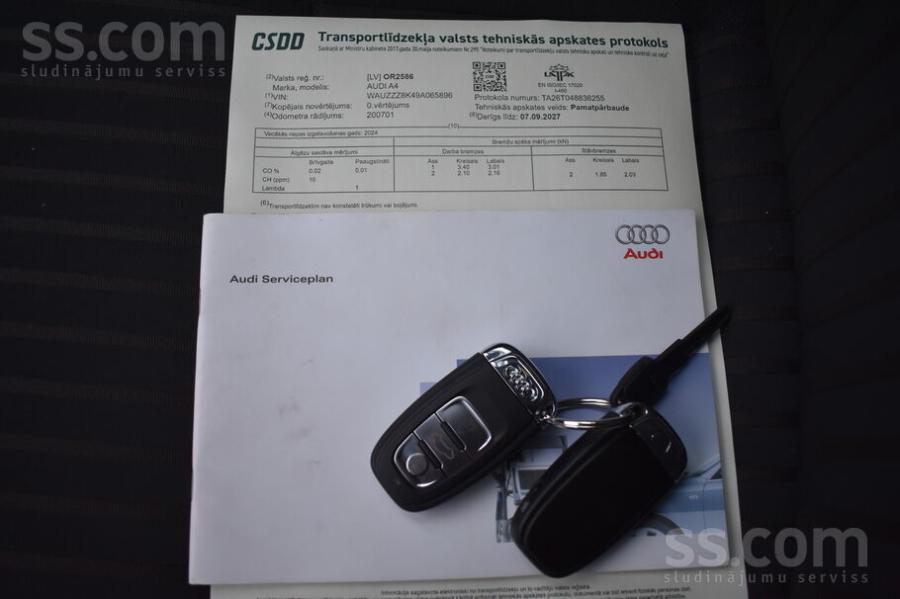 Grey Audi A4 2008 in Talsi, with an engine capacity of 1.80 L and mileage of 200 thousand km for 5200 €, photo 21 on AUTOMOTO.COM.LV