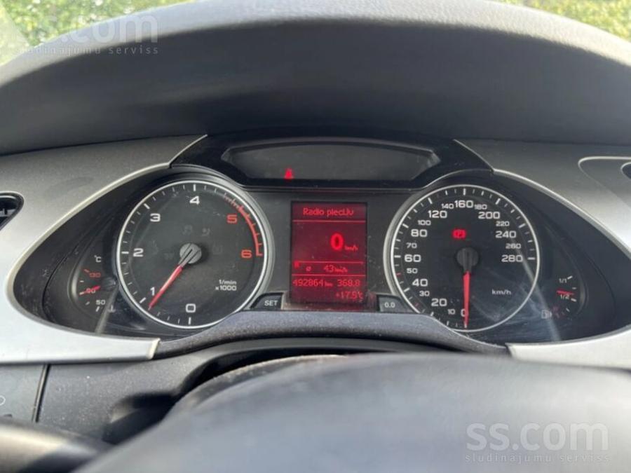 Pelēks Audi A4 2008 Liepāja, ar dzinēja tilpumu 2.00 L un nobraukumu 494 tūkst. km par 3000 €, foto 7 vietnē AUTOMOTO.COM.LV