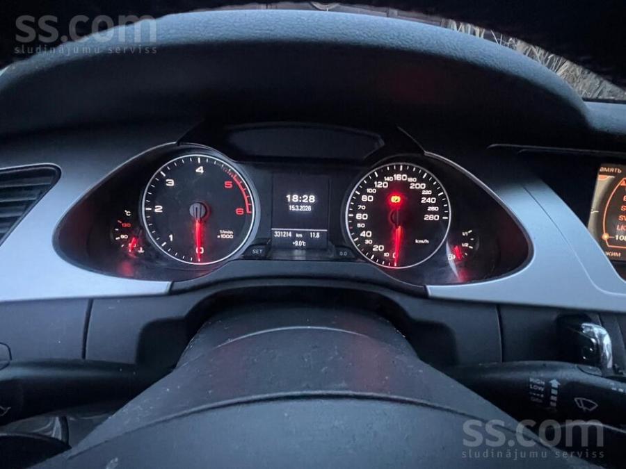 Grey Audi A4 2008 in Riga, with an engine capacity of 3.00 L and mileage of 339 thousand km for 5500 €, photo 8 on AUTOMOTO.COM.LV