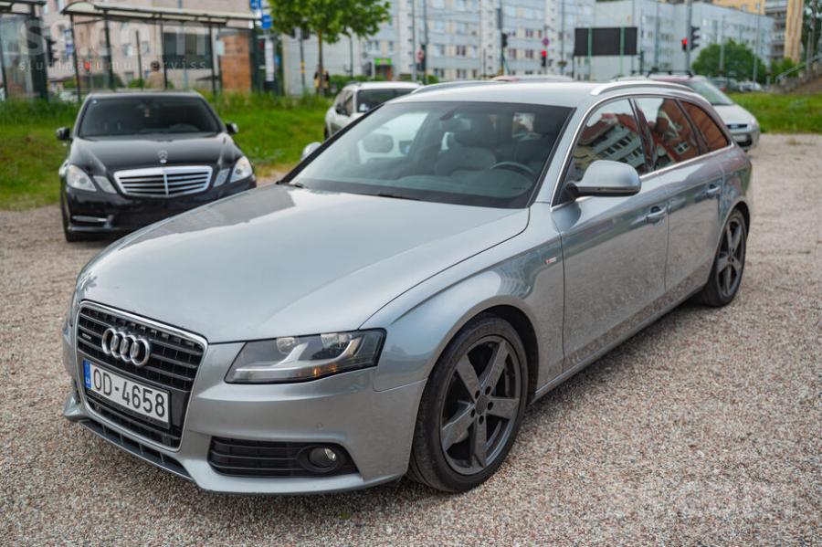 Grey Audi A4 2009 in Liepaja, with an engine capacity of 3.00 L and mileage of 302 thousand km for 4300 €, photo 1 on AUTOMOTO.COM.LV