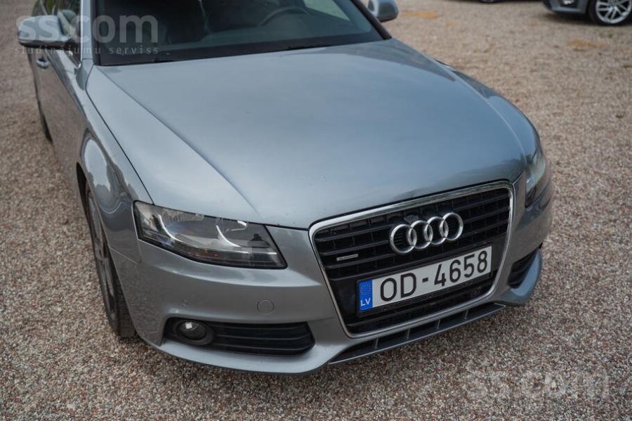 Grey Audi A4 2009 in Liepaja, with an engine capacity of 3.00 L and mileage of 302 thousand km for 4300 €, photo 3 on AUTOMOTO.COM.LV