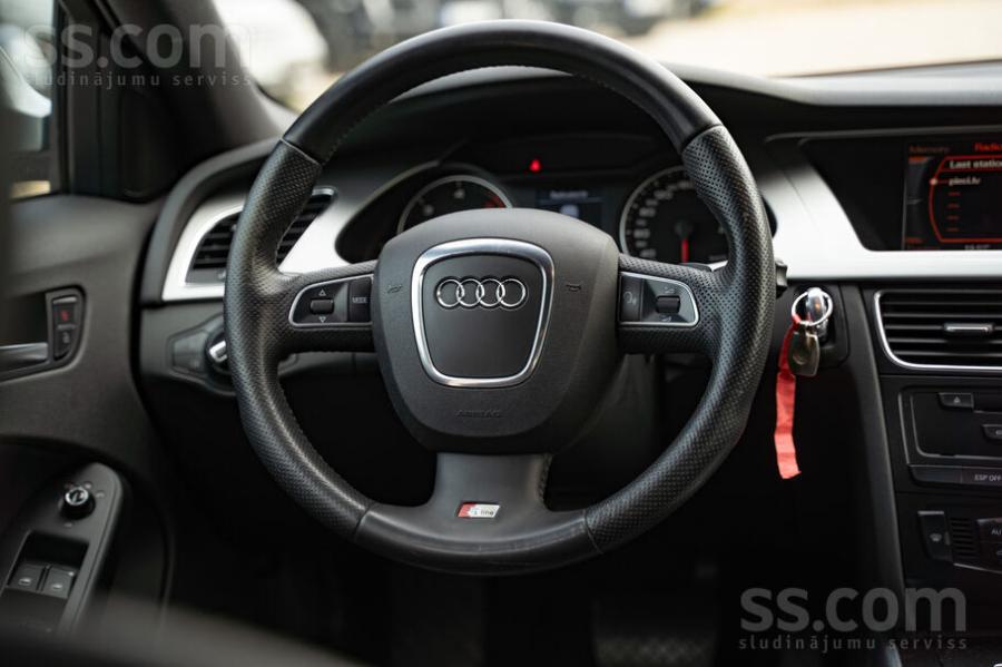 Grey Audi A4 2009 in Liepaja, with an engine capacity of 3.00 L and mileage of 302 thousand km for 4300 €, photo 18 on AUTOMOTO.COM.LV