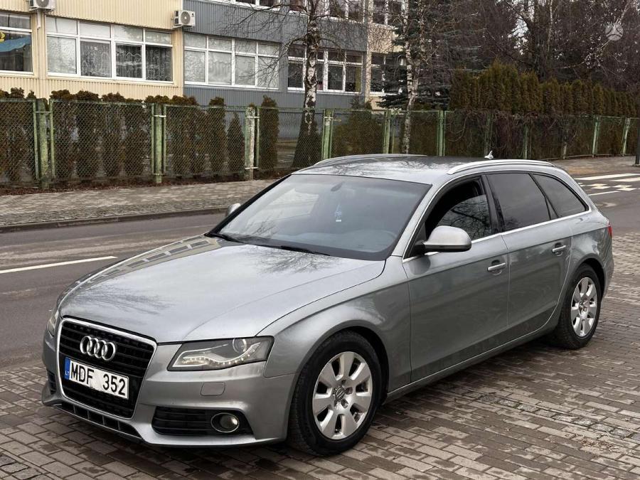 Grey Audi A4 2009 in Ukmerge, with an engine capacity of 1.97 L and mileage of 333 thousand km for 4600 €, photo 8 on AUTOMOTO.COM.LV