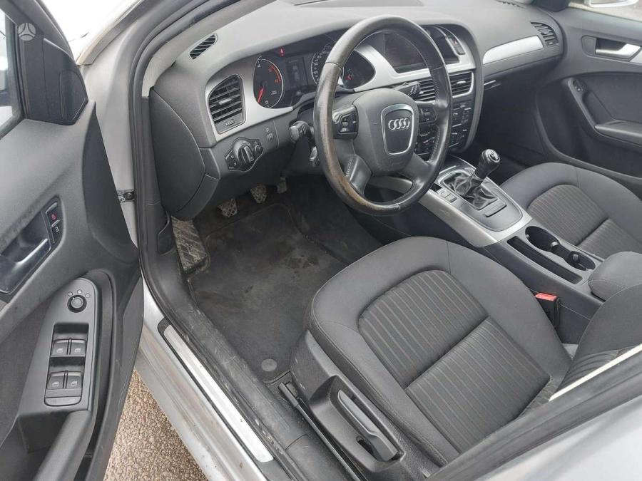 Grey Audi A4 2009 in Kaunas, with an engine capacity of 1.97 L and mileage of 280 thousand km for 3890 €, photo 7 on AUTOMOTO.COM.LV