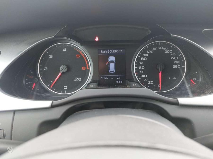 Grey Audi A4 2009 in Kaunas, with an engine capacity of 1.97 L and mileage of 280 thousand km for 3890 €, photo 8 on AUTOMOTO.COM.LV