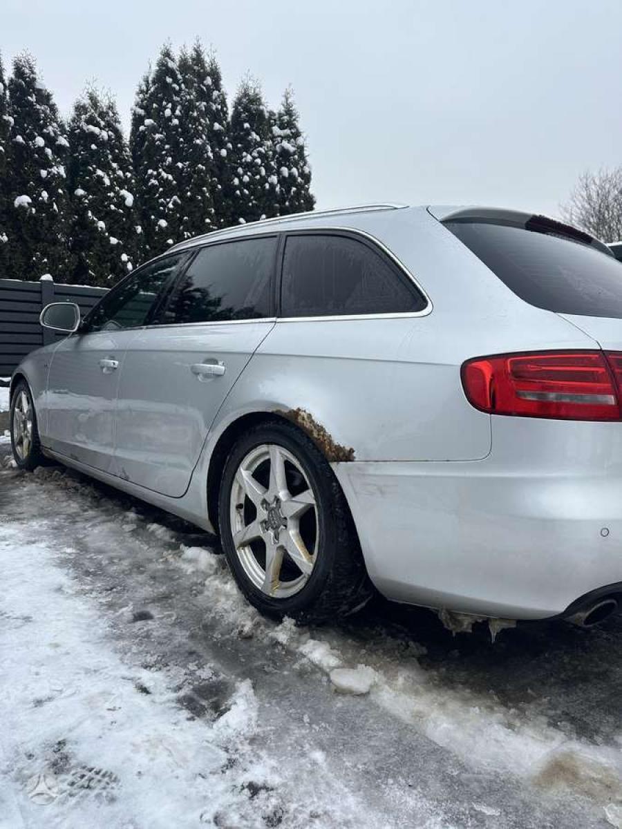 Grey Audi A4 2009 in Vilnius, with an engine capacity of 2.97 L and mileage of 310 thousand km for 1999 €, photo 5 on AUTOMOTO.COM.LV
