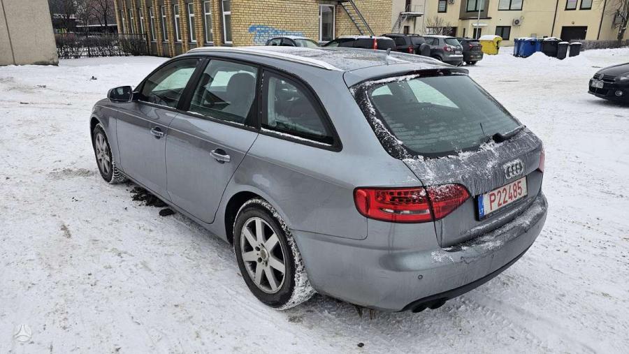 Grey Audi A4 2009 in Alytus, with an engine capacity of 1.97 L and mileage of 265 thousand km for 5750 €, photo 6 on AUTOMOTO.COM.LV