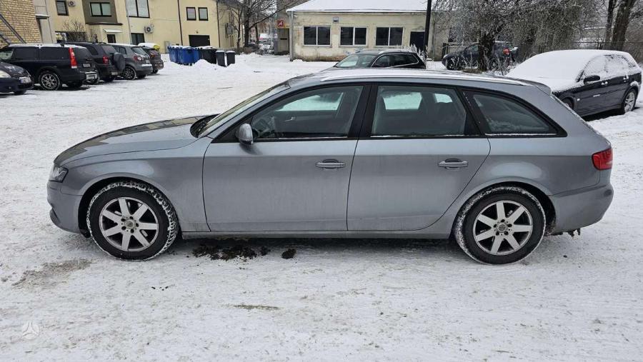 Grey Audi A4 2009 in Alytus, with an engine capacity of 1.97 L and mileage of 265 thousand km for 5750 €, photo 8 on AUTOMOTO.COM.LV