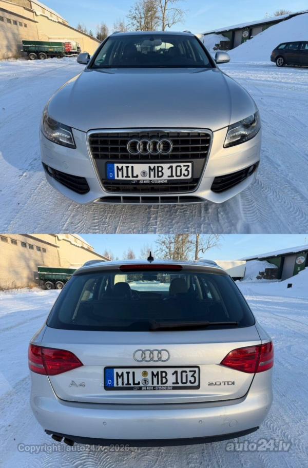 Grey Audi A4 2009 in Viljandi, with an engine capacity of 2.00 L and mileage of 329 thousand km for 6490 €, photo 6 on AUTOMOTO.COM.LV