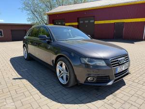 Pelēks Audi A4 2009 Skuodas, ar dzinēja tilpumu 2.00 L un nobraukumu 264 tūkst. km par 5900 €, foto  vietnē AUTOMOTO.COM.LV