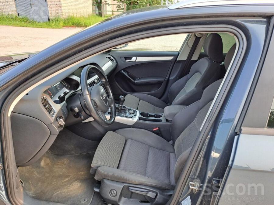 Grey Audi A4 2009 in Aizkraukle, with an engine capacity of 1.80 L and mileage of 367 thousand km for 4000 €, photo 13 on AUTOMOTO.COM.LV