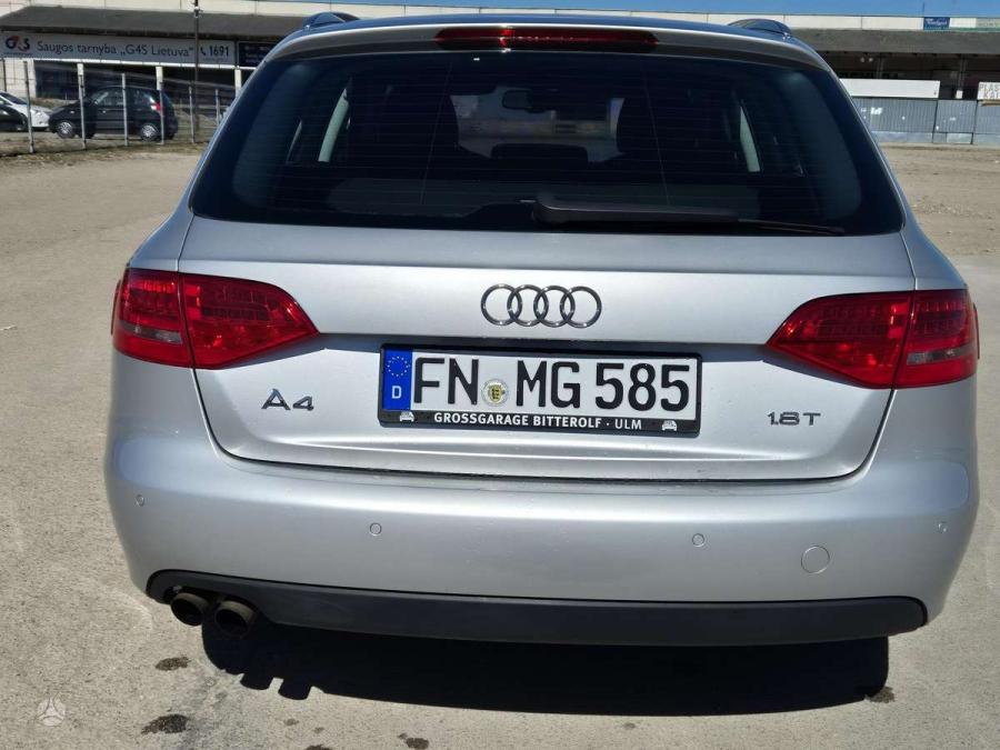 Pelēks Audi A4 2009 Šauļi, ar dzinēja tilpumu 1.78 L un nobraukumu 229 tūkst. km par 4150 €, foto 11 vietnē AUTOMOTO.COM.LV
