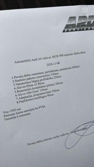 Серый Ауди А4 2009 в Вильнюс, объемом двигателя 1.80 л и пробегом 232 тыс. км за 5700 €, фото 15 на AUTOMOTO.COM.LV