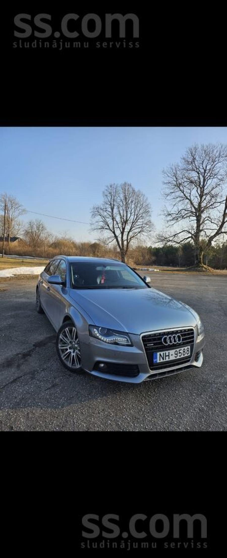 Grey Audi A4 2009 in Liepaja, with an engine capacity of 3.00 L and mileage of 290 thousand km for 6500 €, photo 1 on AUTOMOTO.COM.LV