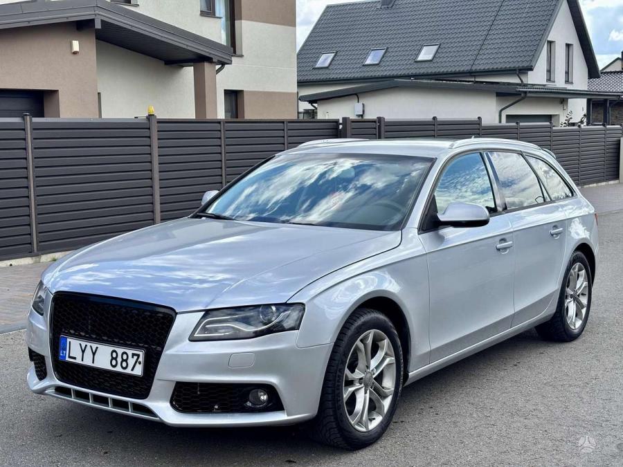 Grey Audi A4 2009 in Vilnius, with an engine capacity of 1.97 L and mileage of 370 thousand km for 3800 €, photo 1 on AUTOMOTO.COM.LV