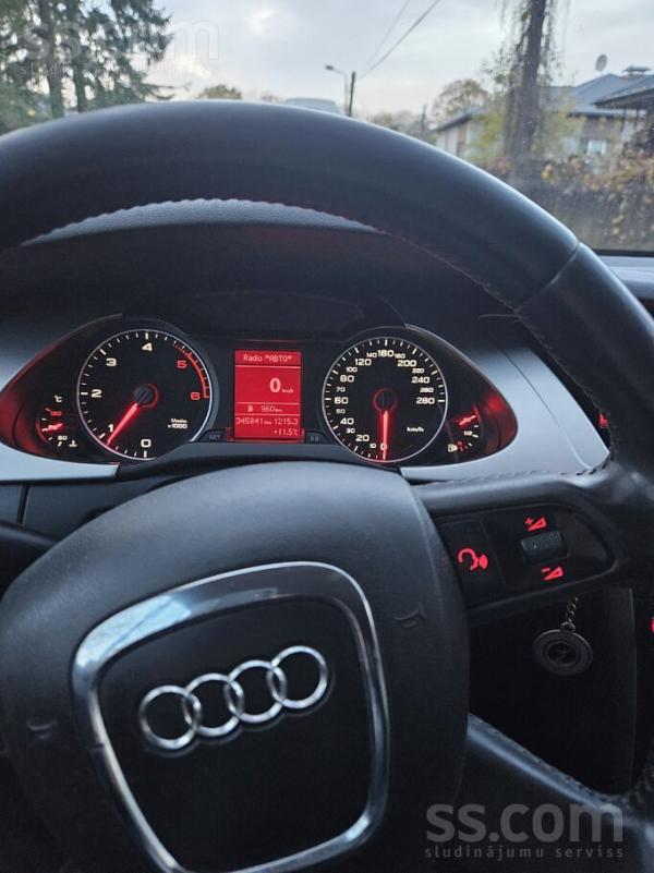 Grey Audi A4 2009 in Riga, with an engine capacity of 2.00 L and mileage of 395 thousand km for 3000 €, photo 11 on AUTOMOTO.COM.LV