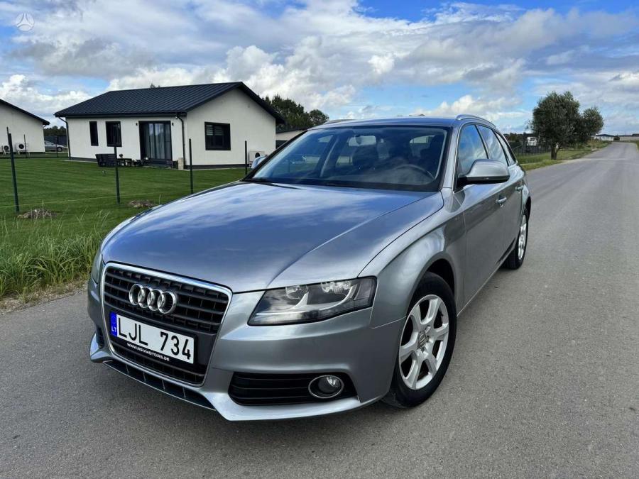 Grey Audi A4 2009 in Vilnius, with an engine capacity of 1.97 L and mileage of 339 thousand km for 4300 €, photo 1 on AUTOMOTO.COM.LV