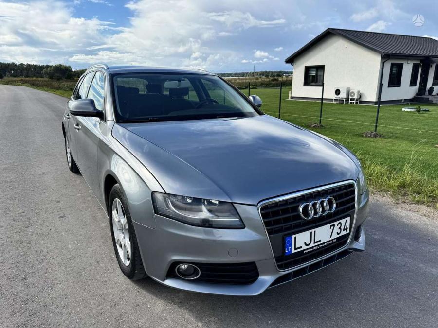 Grey Audi A4 2009 in Vilnius, with an engine capacity of 1.97 L and mileage of 339 thousand km for 4300 €, photo 3 on AUTOMOTO.COM.LV
