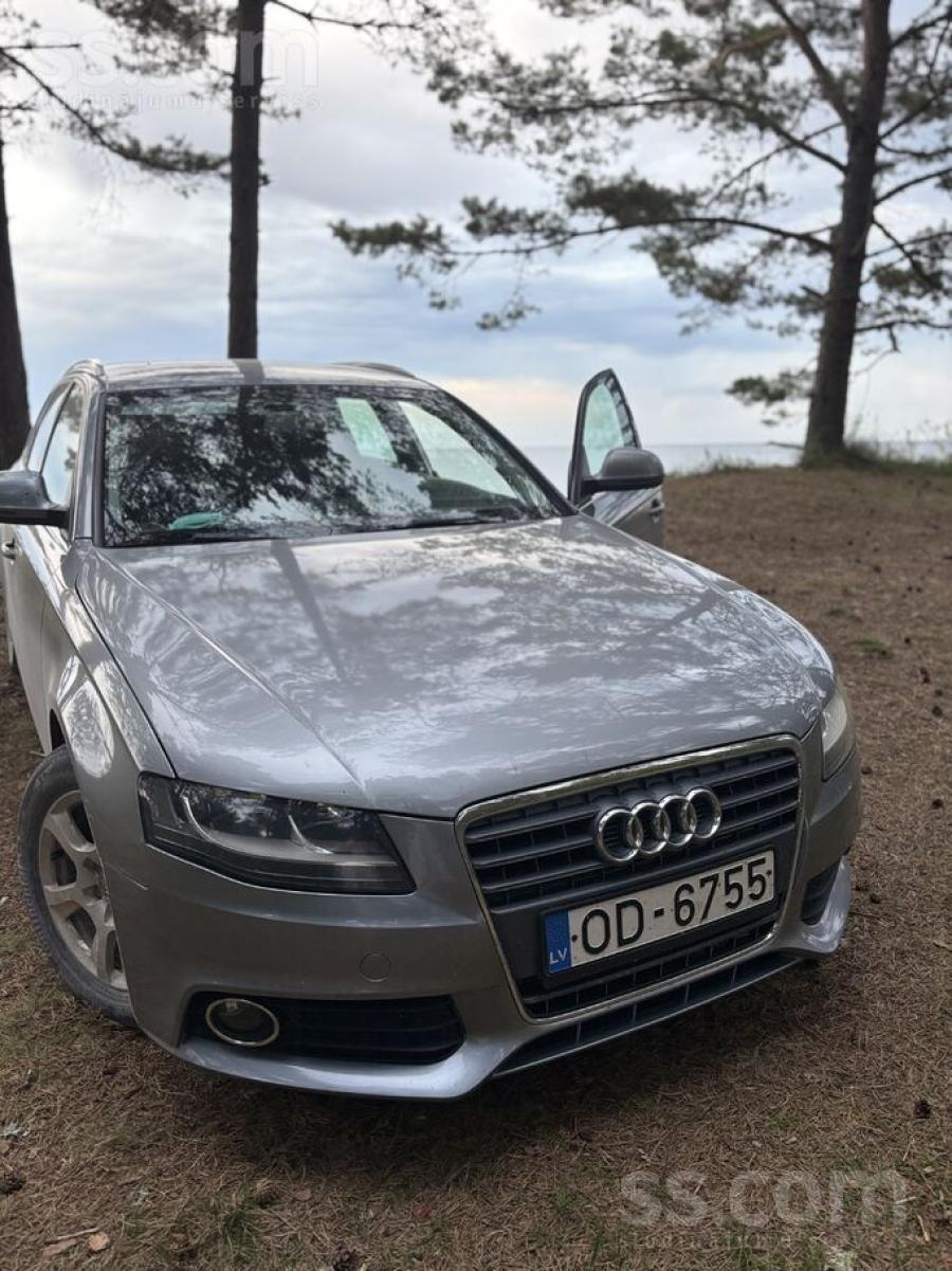 Grey Audi A4 2009 in Rezekne, with an engine capacity of 1.90 L and mileage of 325 thousand km for 4550 €, photo 1 on AUTOMOTO.COM.LV