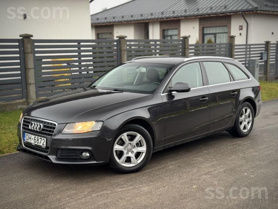 Grey Audi A4 2010 in Jelgava, with an engine capacity of 2.00 L and mileage of 204 thousand km for 6350 €, photo 1 on AUTOMOTO.COM.LV